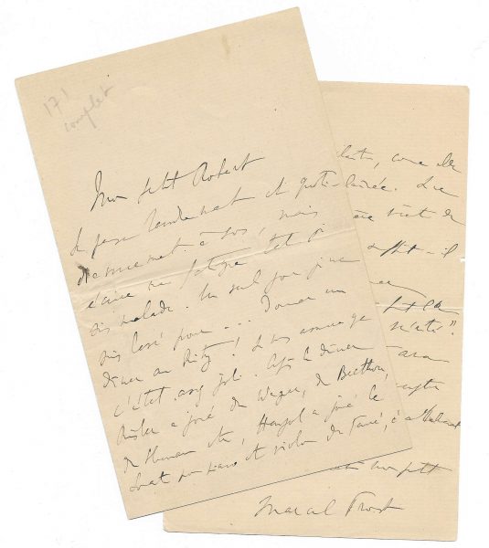 PROUST, Marcel (1871-1922) | Le Manuscrit Français