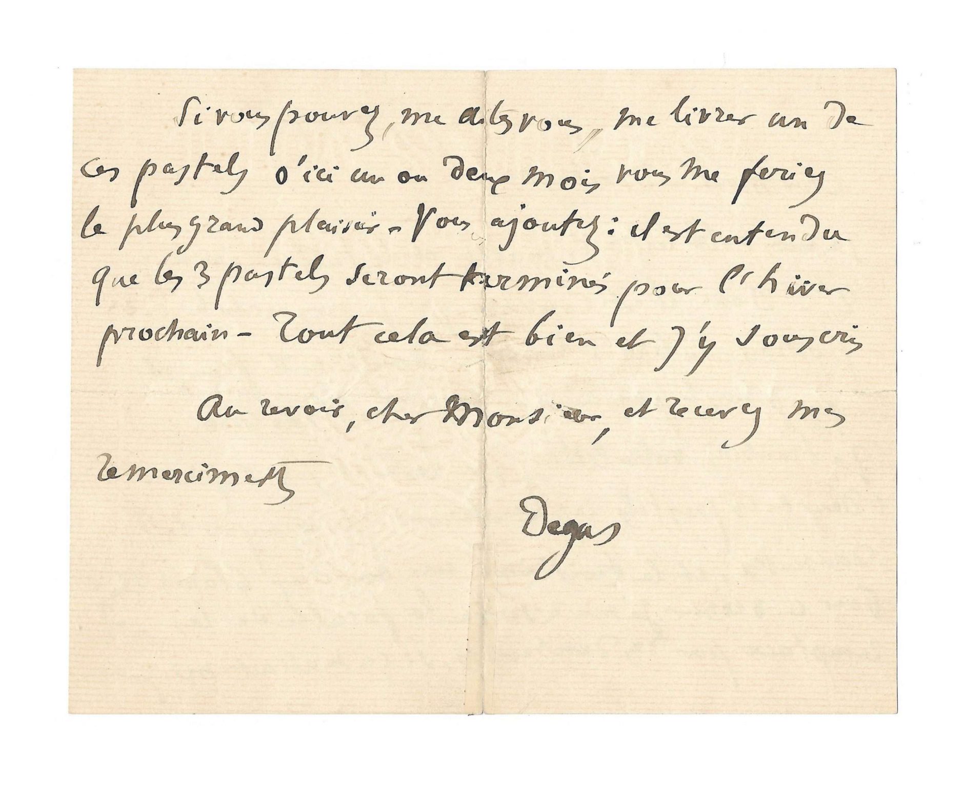 DEGAS, Edgar (1834-1917) | Le Manuscrit Français