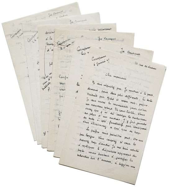 BOUSQUET, Joë (1897-1950) | Le Manuscrit Français