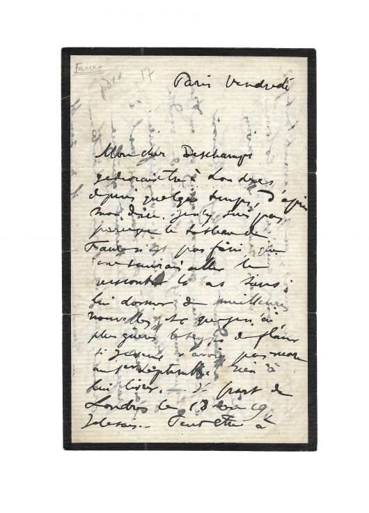 DEGAS, Edgar | Le Manuscrit Français