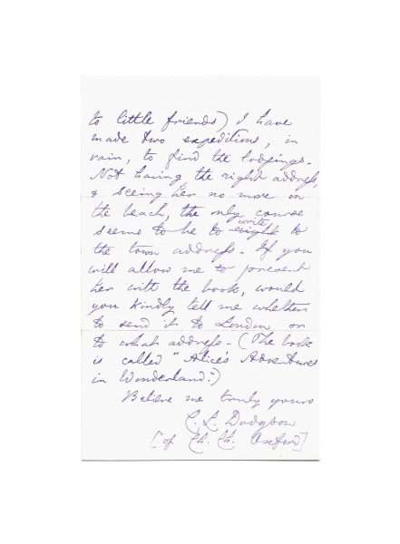 CARROLL, Lewis (1832-1898) | Le Manuscrit Français