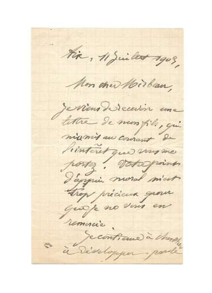 CEZANNE, Paul (1839-1906) | Le Manuscrit FrançaisLe Manuscrit Français