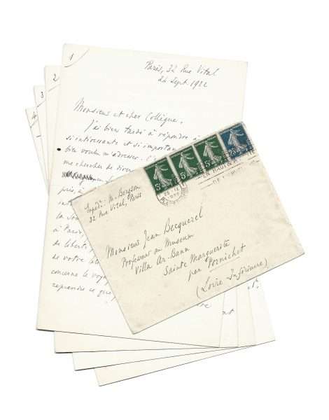 [EINSTEIN] BERGSON, Henri (1859-1941) | Le Manuscrit FrançaisLe ...