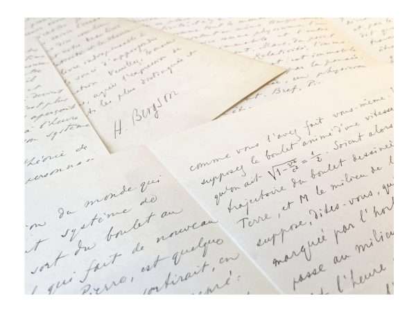 [EINSTEIN] BERGSON, Henri (1859-1941) | Le Manuscrit FrançaisLe ...