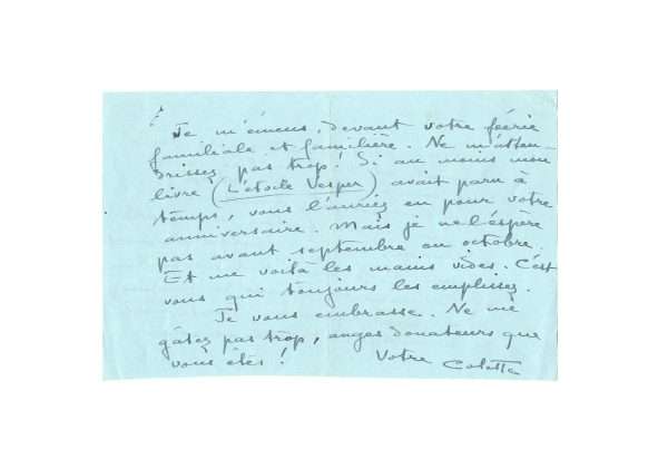 COLETTE, Sidonie Gabrielle (1873-1954) | Le Manuscrit Français