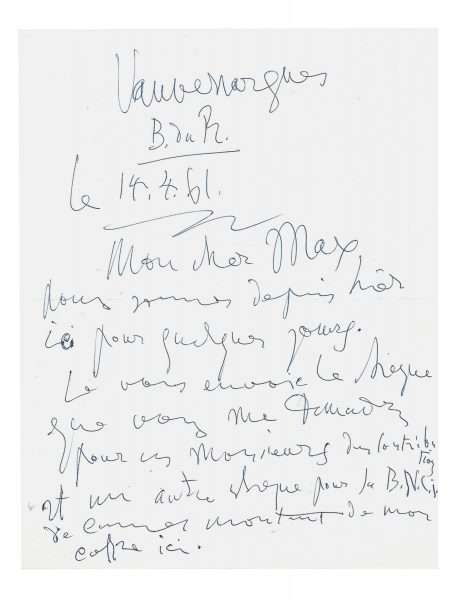 PICASSO, Pablo (1881-1973) | Le Manuscrit Français