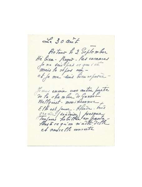 LAURENCIN, Marie (1883-1956) | Le Manuscrit FrançaisLe Manuscrit Français